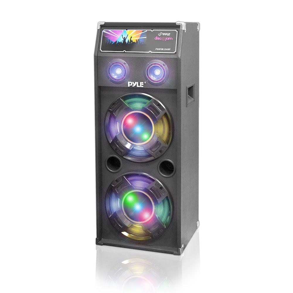 Pyle PSUFM1040P - 1000 Watts Disco Jam Passive Dual 10'' DJ Speaker ...