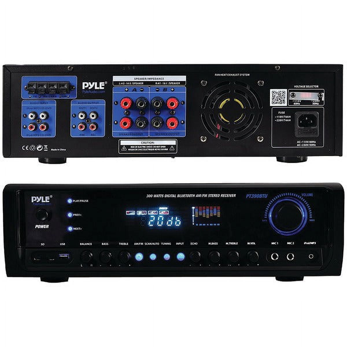 Pyle PT390BTU Digital Home Theater Bluetooth Stereo Receiver - Walmart.com