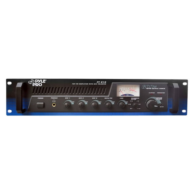Pyle Professional Home Audio Stereo 5-Channel 600 Watt Karaoke Music ...