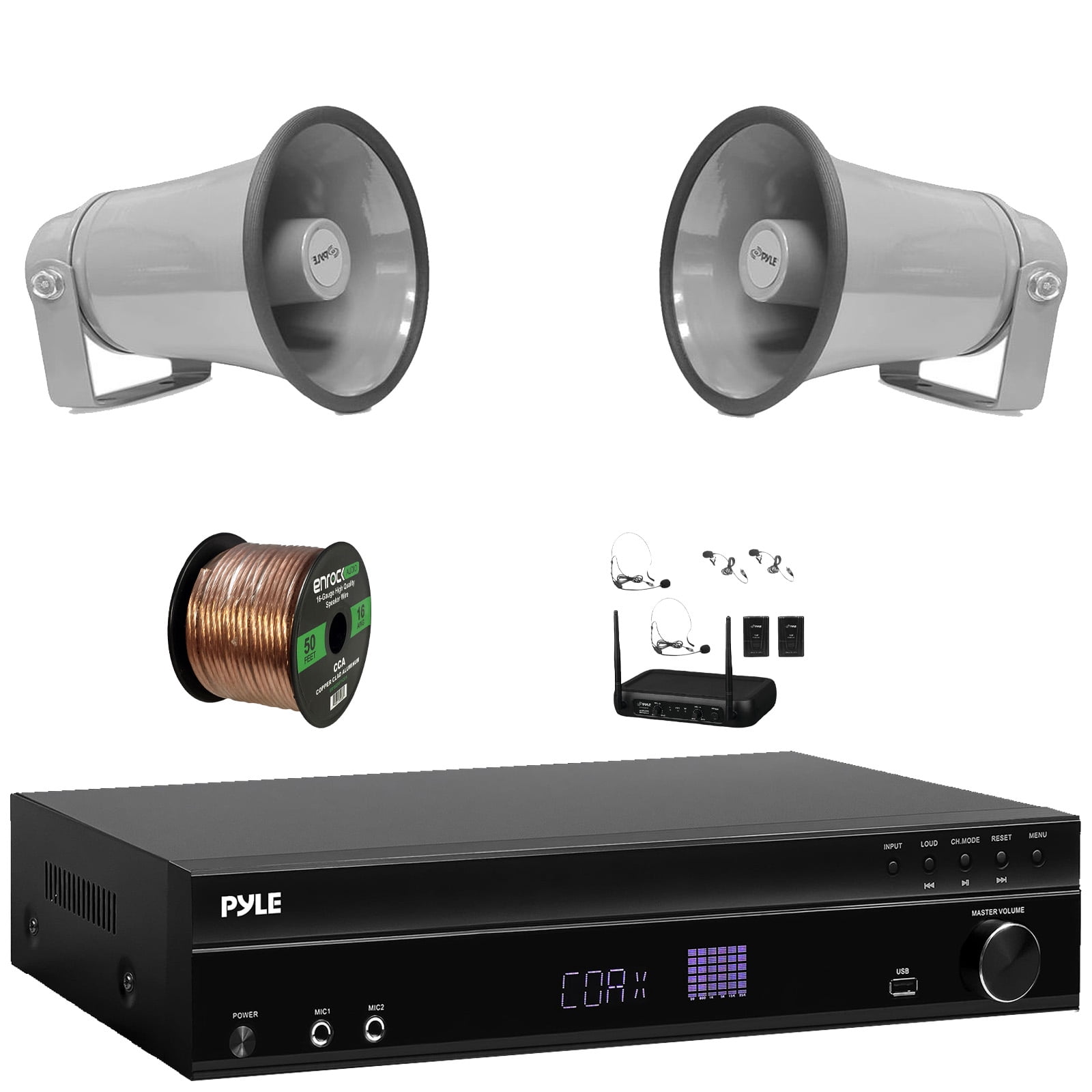 Pyle PT875BT 5.2 Channel 1000W Max USB-A MP3 Player FM Radio Bluetooth ...