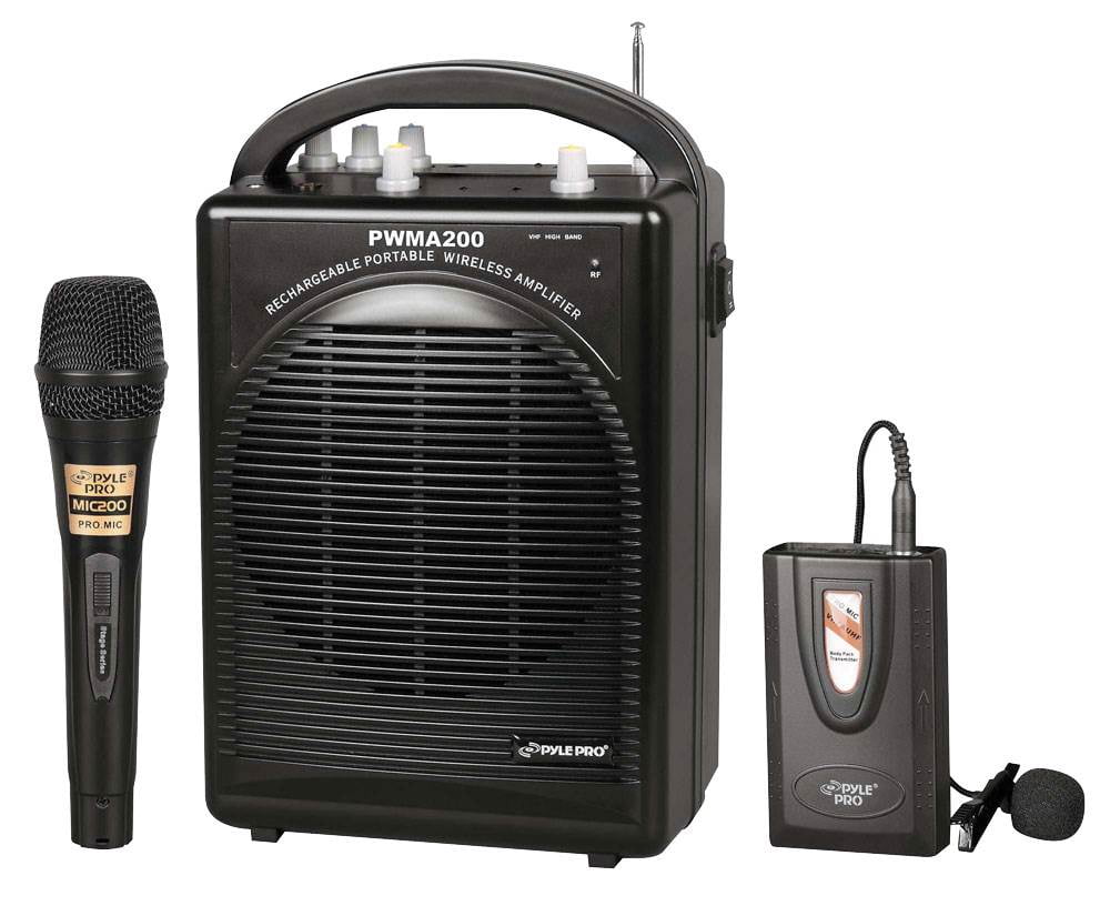 Free Shipping! Pyle PWMA200 Rechargeable Portable PA System with ...