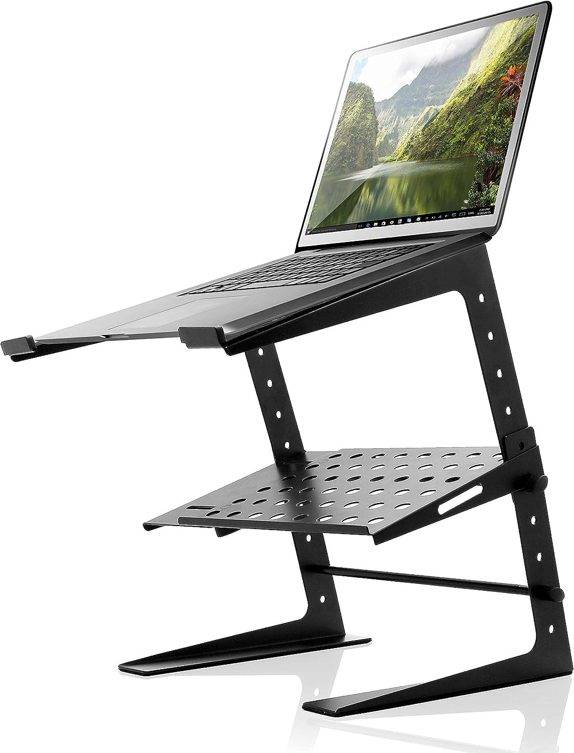 Pyle Portable Adjustable Laptop Stand - 6.3 to 10.9 Inch Standing Table ...