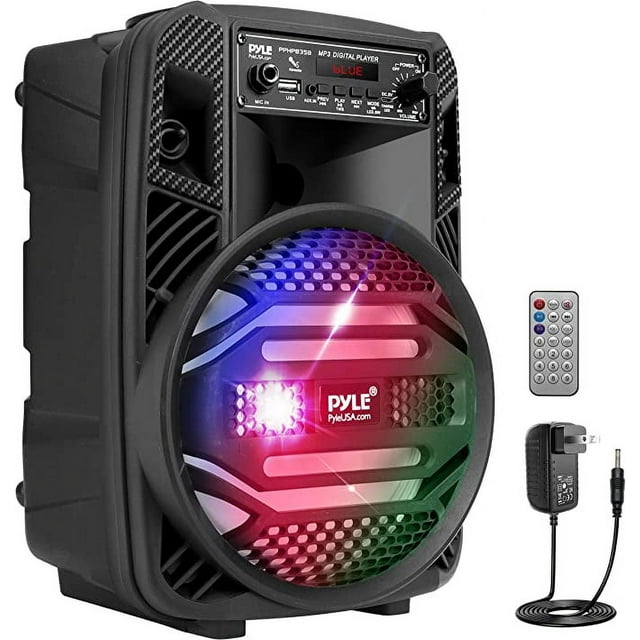 Pyle Portable Bluetooth PA Speaker - 300W Rechargeable Outdoor ...