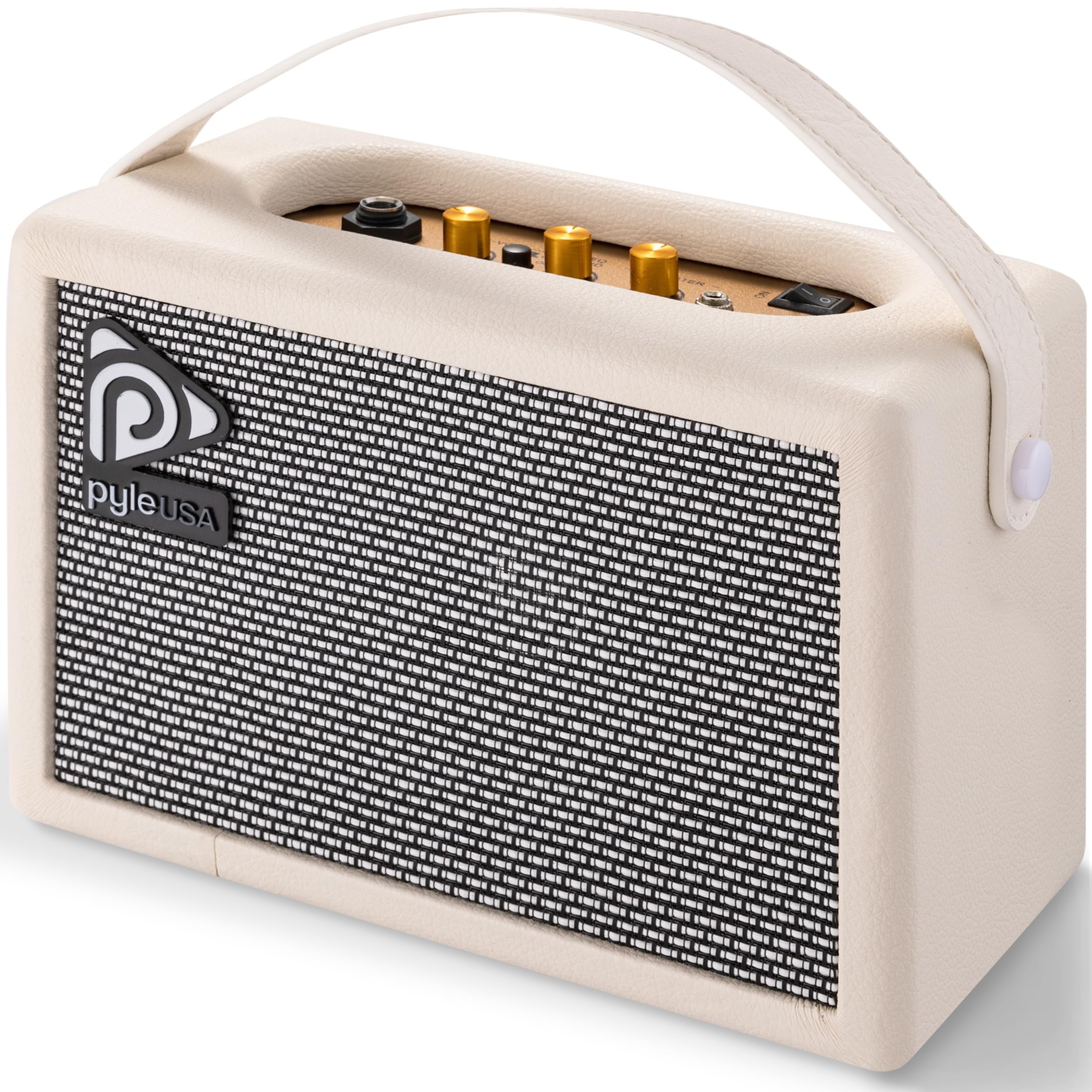 Pyle Portable Electronic Guitar Amplifier - 5'' High-Definition Speaker ...