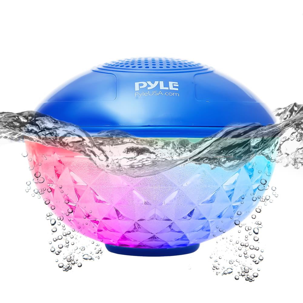 Pyle Portable Wireless Bluetooth Pool Speaker - IP68 Waterproof Outdoor ...