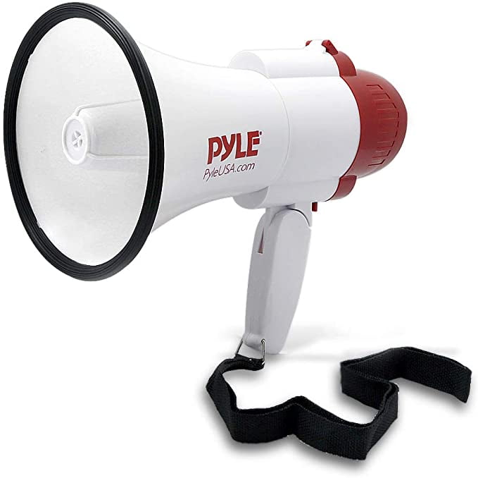 Pyle Pro 30-watt Megaphone Bullhorn with Siren & Voice Changer Modes ...