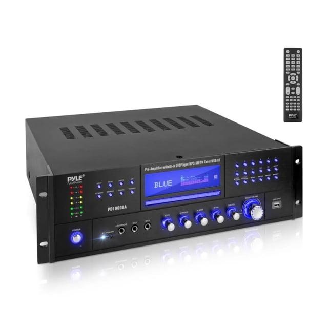 Pyle Pro 4-Speaker Wireless Bluetooth Home Theater Amplifier – CD/DVD ...