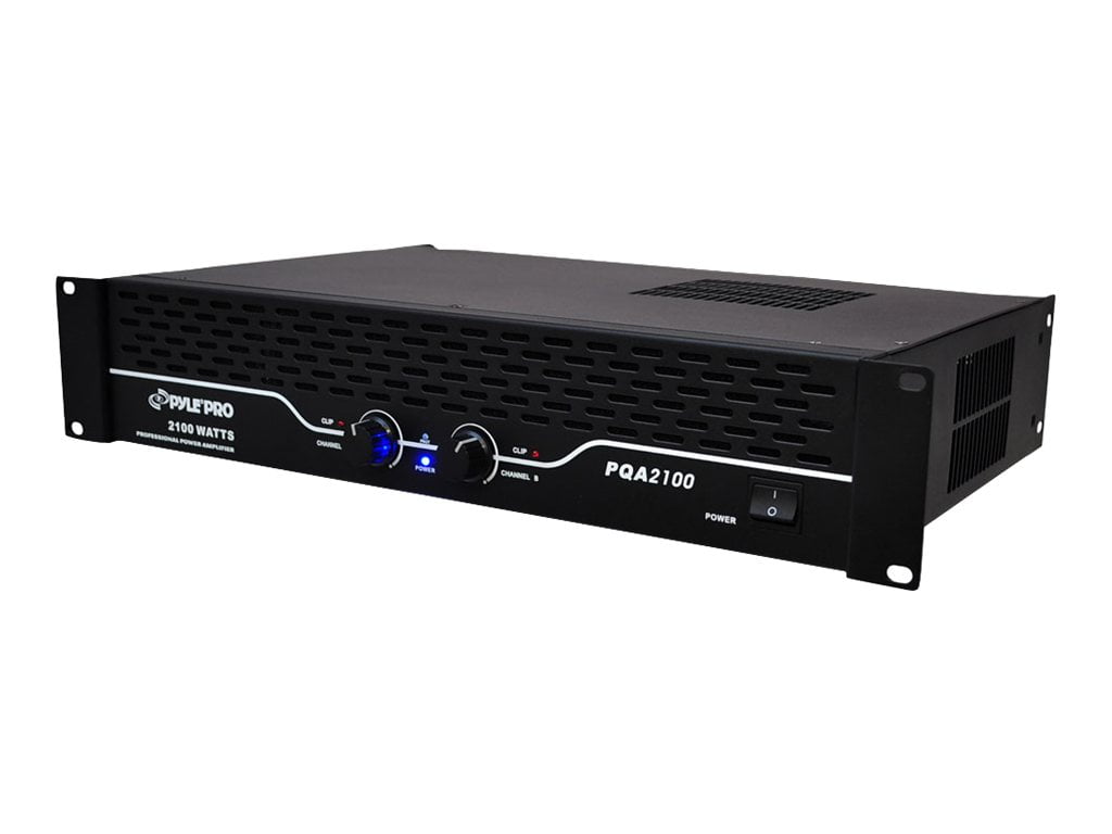 Pyle Pro PQA2100 2100W Rack Mount Amp Amplifier + 2 Gemini GT-1004 360W ...