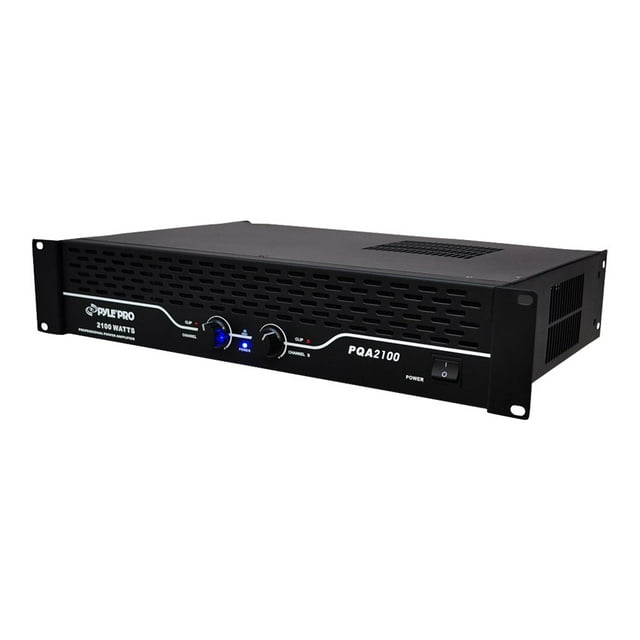 Pyle Pro PQA2100 2100W Rack Mount Amp Amplifier + 2 Gemini GT-1004 360W ...