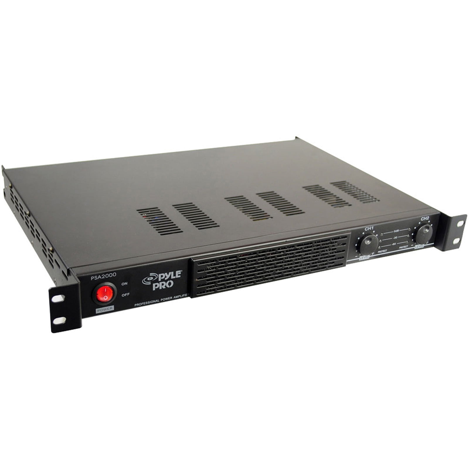 Pyle Pro PSA2000 2000W 2 Channel Power DJ Rack Mount Amplifier Amp ...