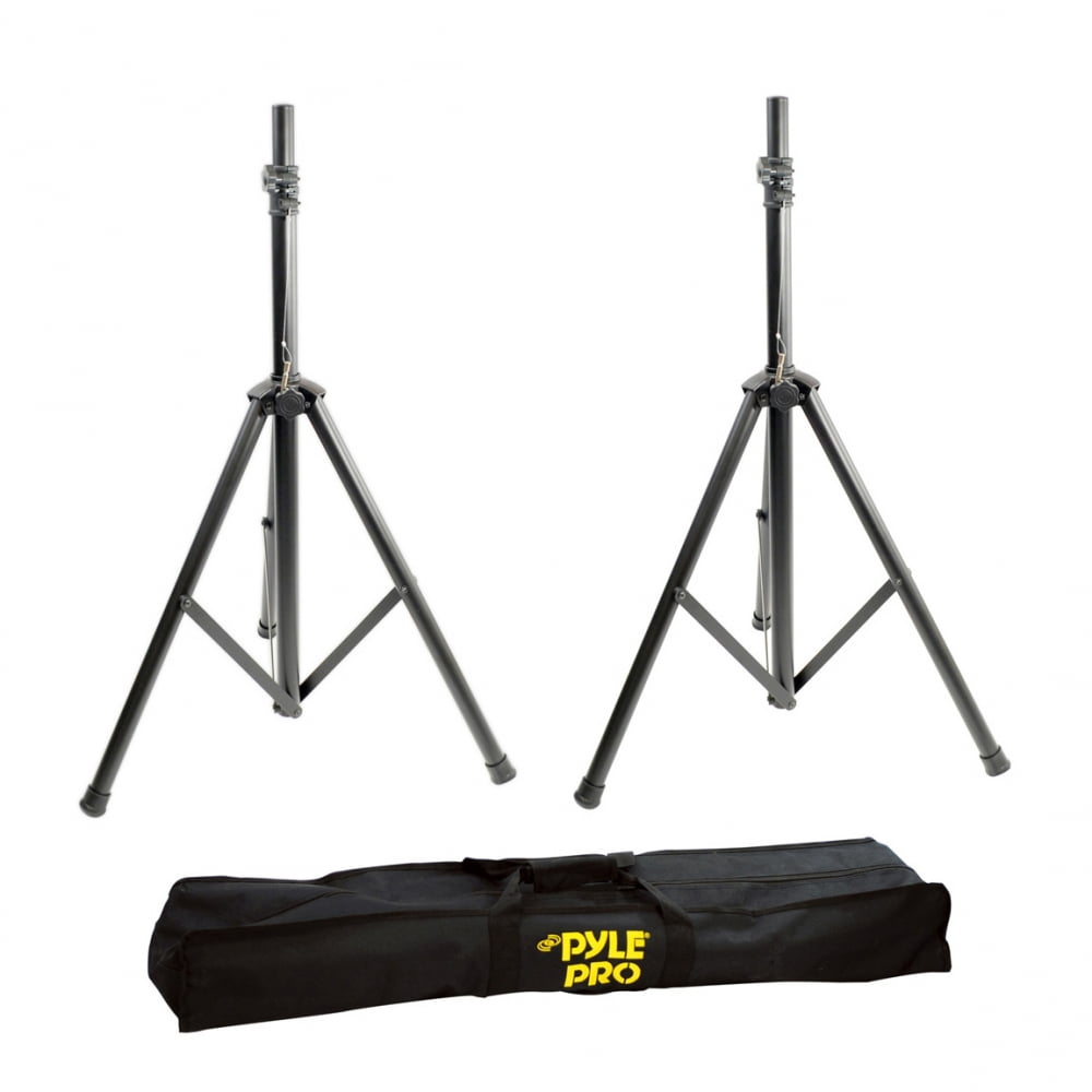 Pyle Adjustable Height Aluminum Stage and Studio Pro DJ Speaker Stand ...