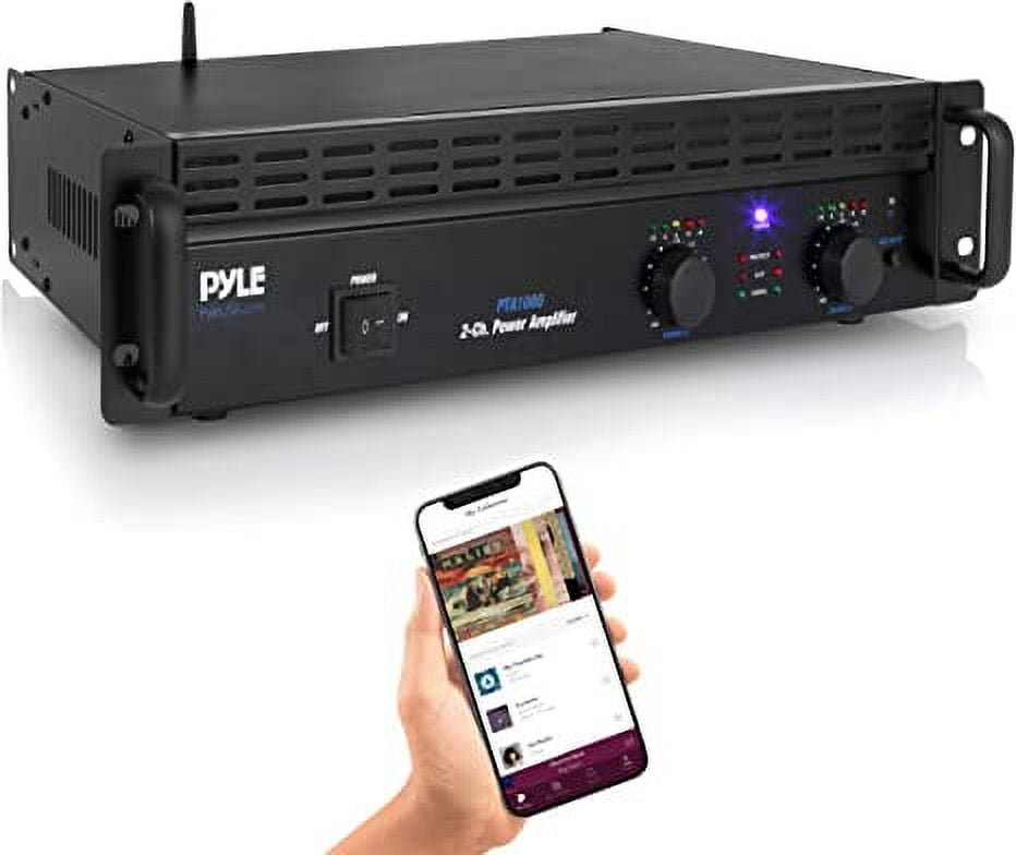 Pyle Bluetooth Audio Power Amplifier for Home Stereo Use, 600 Watts ...