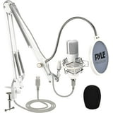 Pyle Professional USB Podcast Microphone Kit - High-Res. Mic with USB ...