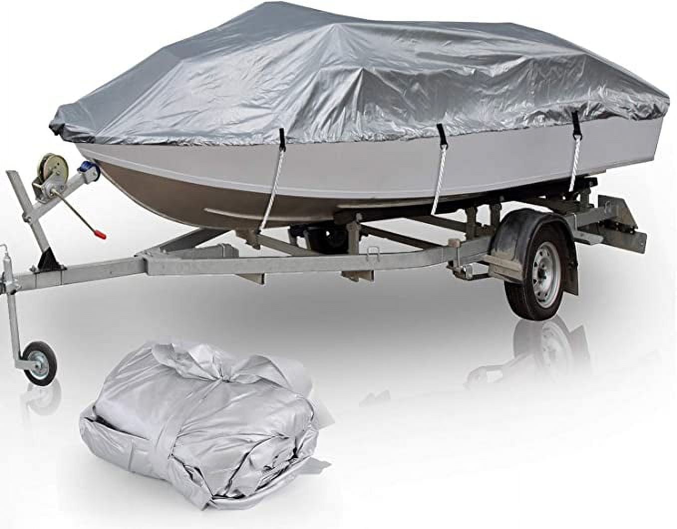 Pyle Protective Storage Boat Cover Universal Waterproof Sun Damage ...
