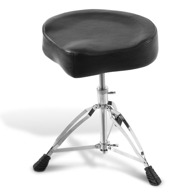 Pyle Soft & Round Throne Adjustable Support Drum Stool-Durable ...