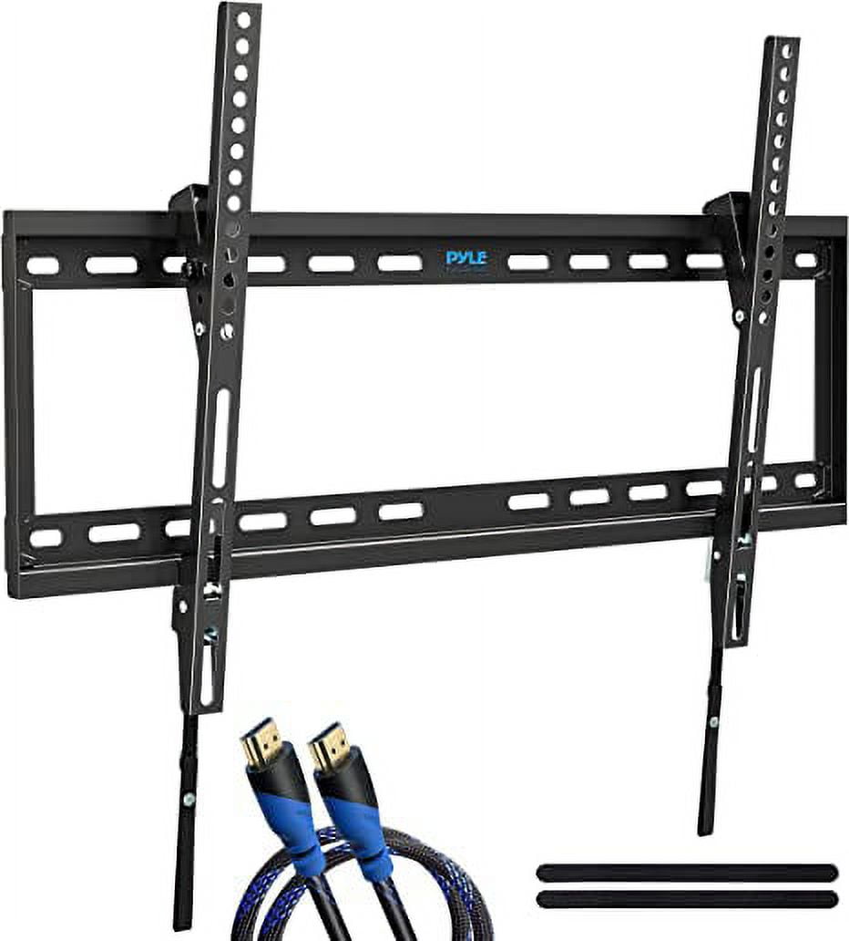 Pyle Tilting Wall Mount TV Bracket Heavy Duty Universal Flat Screen TV ...
