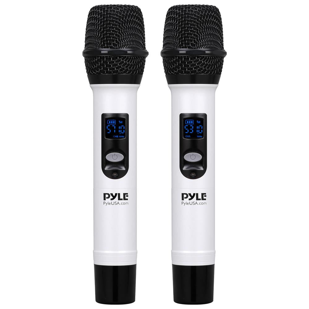 Pyle UHF Wireless Microphone System - Portable Digital Audio Sound ...