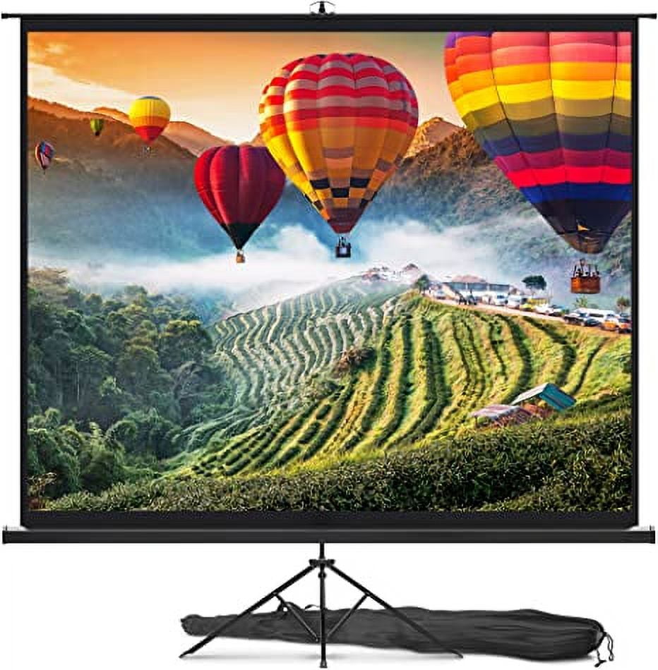 Pyle Universal Projector Screen W/ Stand - 120-Inch Floor Standing ...