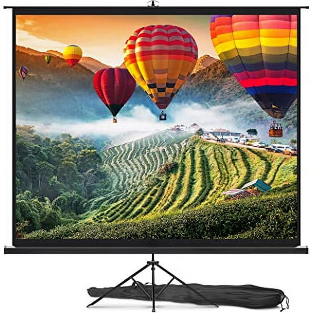 Pyle Universal Projector Screen W/ Stand - 120-Inch Floor Standing ...