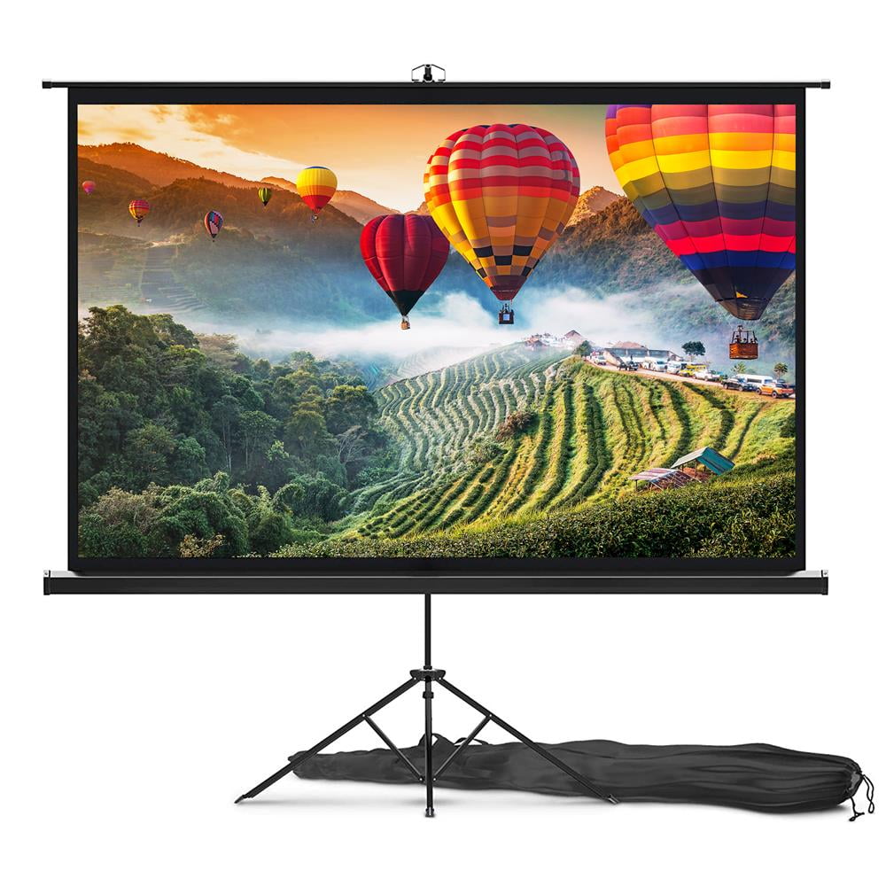 Pyle Universal Projector Screen W/ Stand 60-inch Floor Standing ...