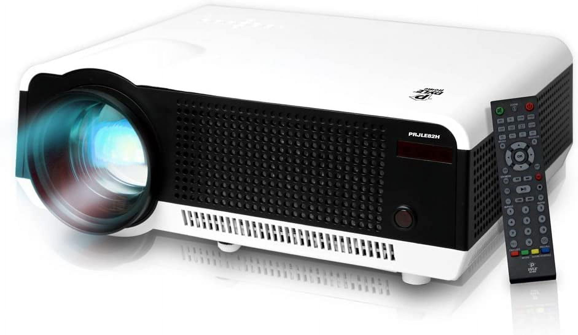Pyle Video Projector with HD 1080p Support, Built-in Speakers (HDMI/USB ...