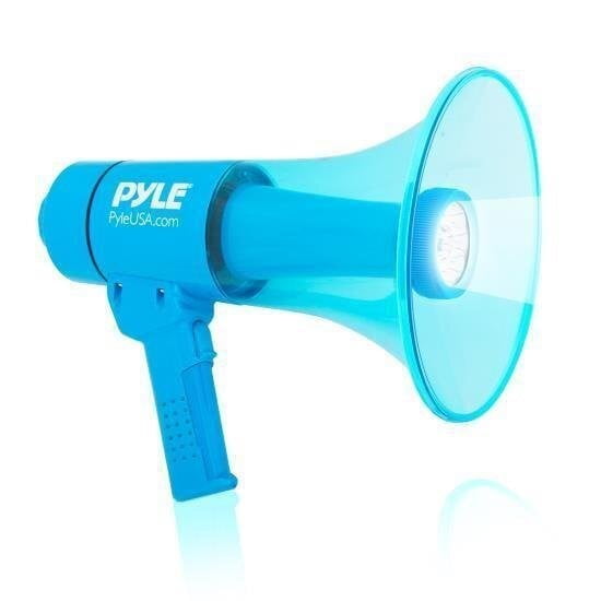 Pyle Waterproof Megaphone PA Bullhorn Speaker with Siren Alarm & LED ...