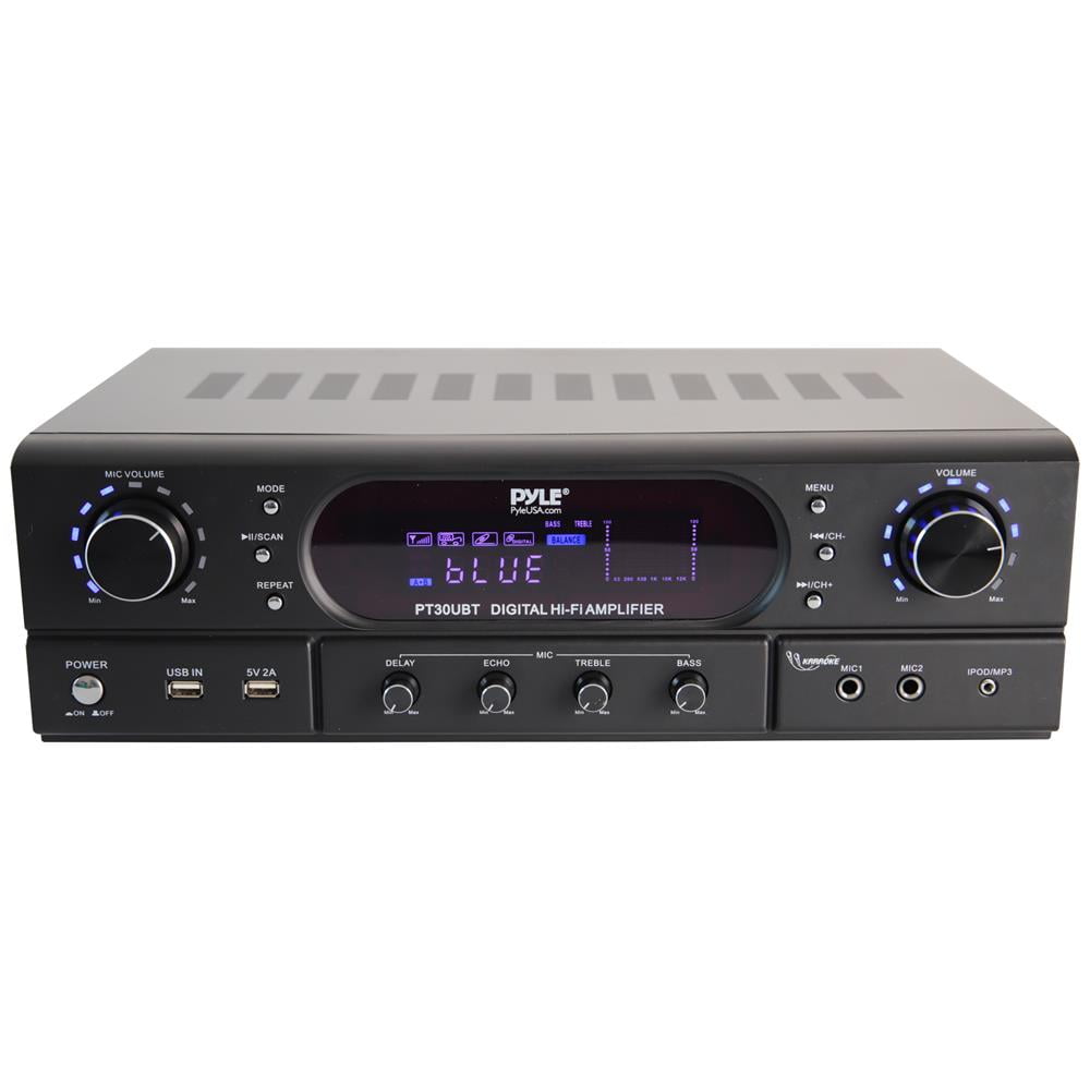 Pyle Wireless BT Streaming Receiver Amplifier MP3/USB Readers - Walmart.com