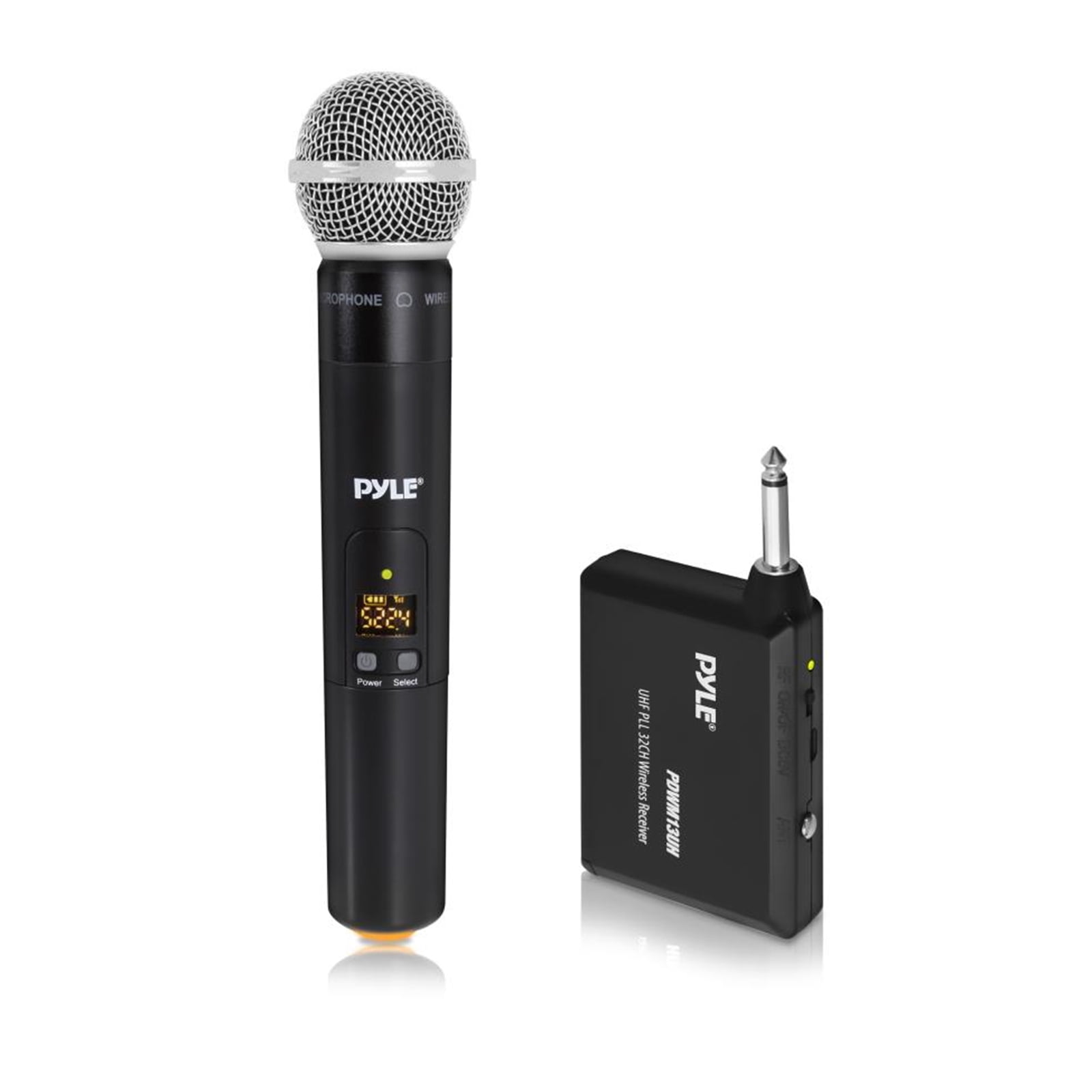 Pyle Wireless Microphone System, Handheld Mic with 1/4â€™â ...