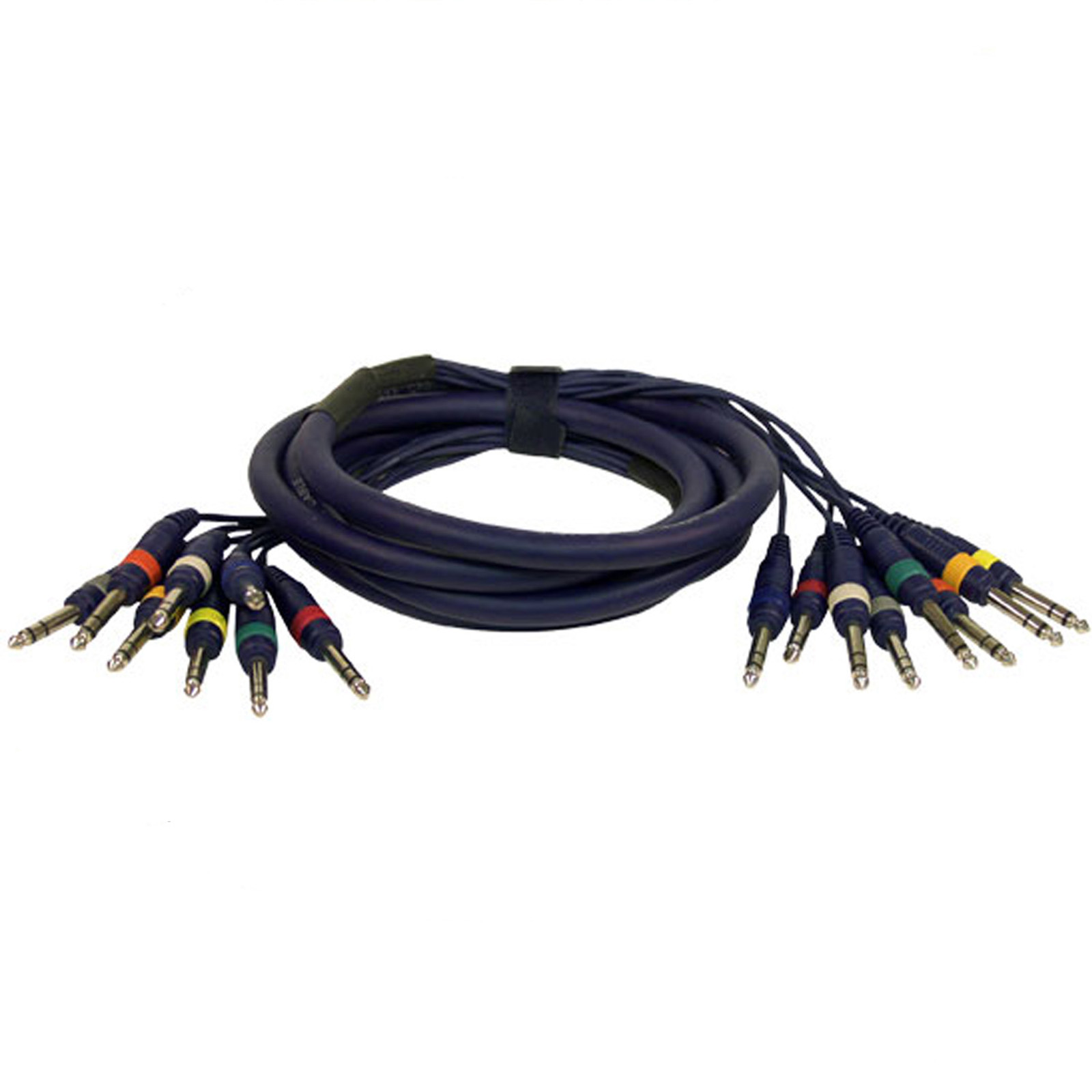 PylePro 10 Ft. 8 Channel Balanced (Stereo) 1/4" Male to 1/4" Male Snake ...