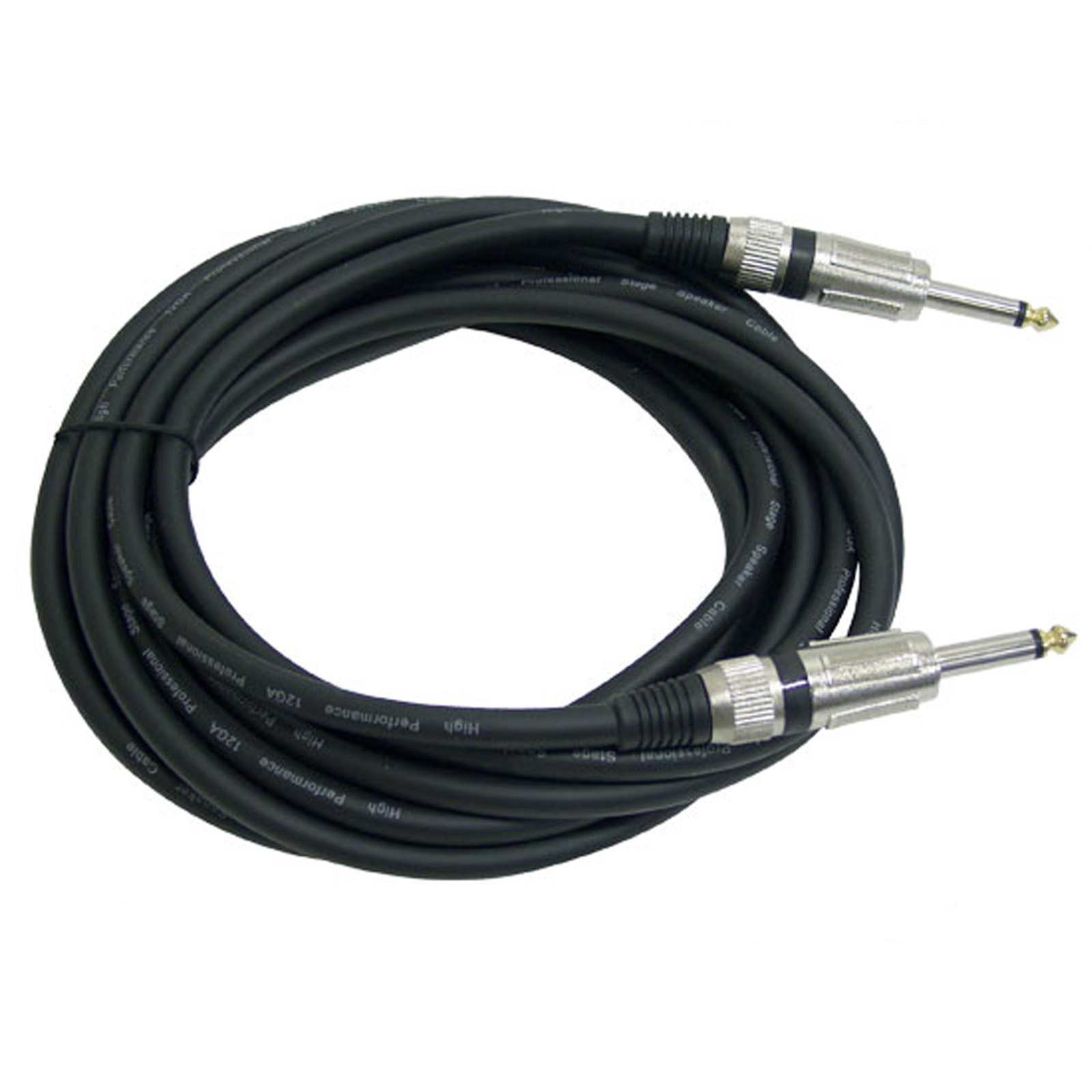 PylePro 15ft. 12 Gauge Professional Speaker Cable 1/4" to 1/4 ...