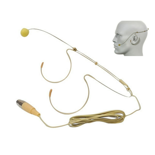 PYLE PMHMS20 - Wired Headset Boom Mini XLR Omni-Directional Microphone ...