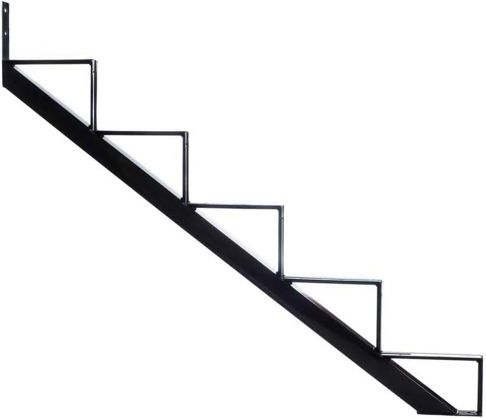 Pylex 13905 5 Steps Steel Stair Stringers, Black - Walmart.com
