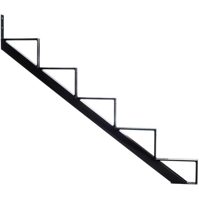 Pylex 13905 5 Steps Steel Stair Stringers, Black - Walmart.com