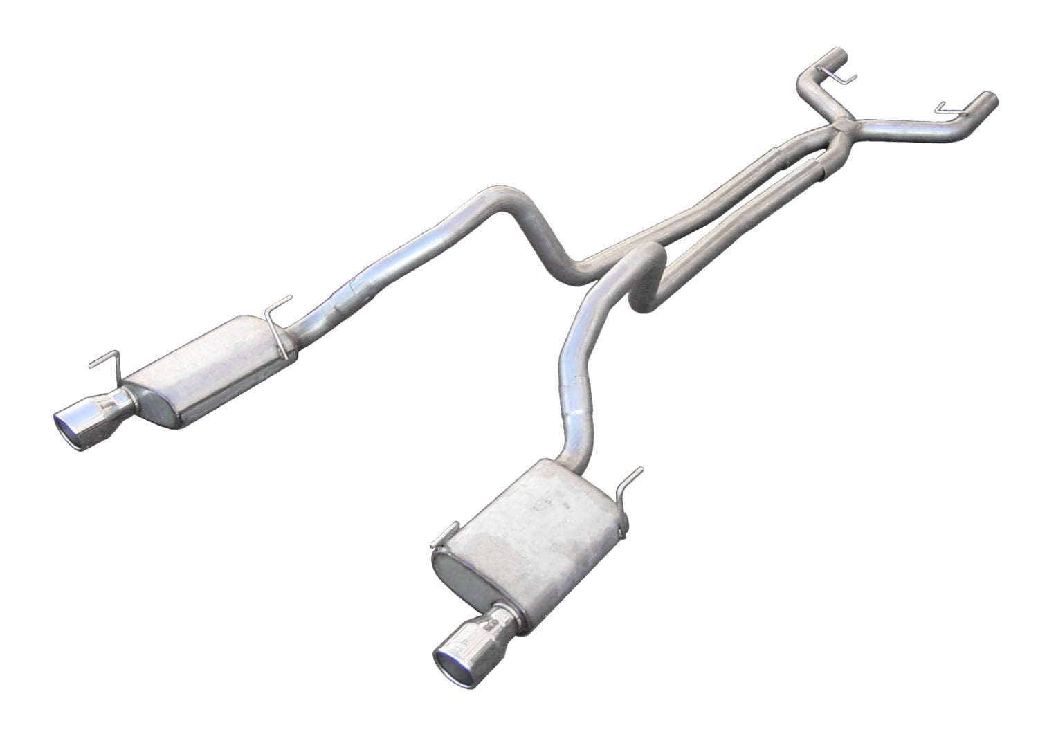 Pypes Performance Exhaust SFM68 Cat Back Exhaust System; Split Rear ...