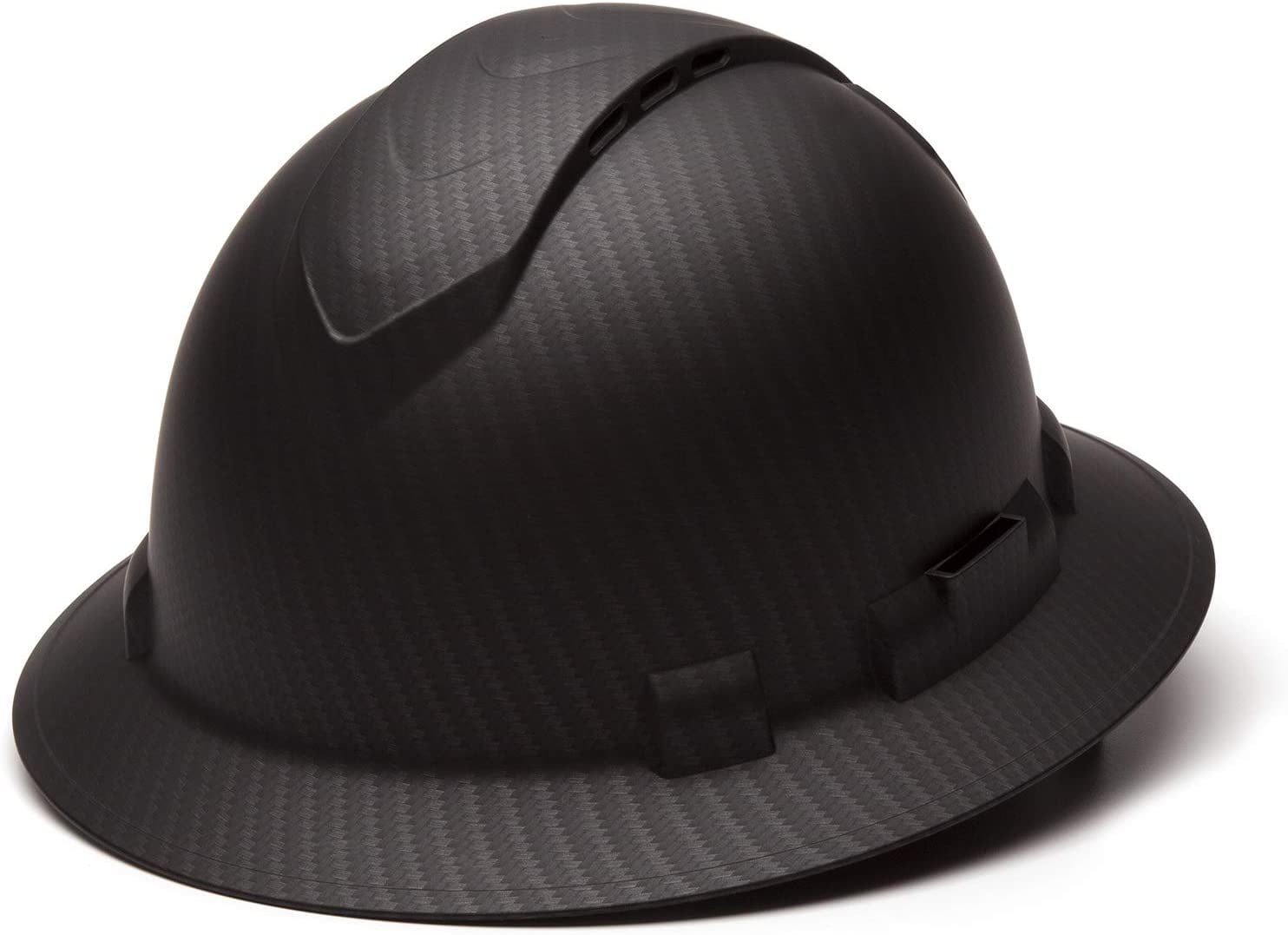 Pyramex Ridgeline Full Brim Hard Hat, Vented, 4-Point Ratchet ...