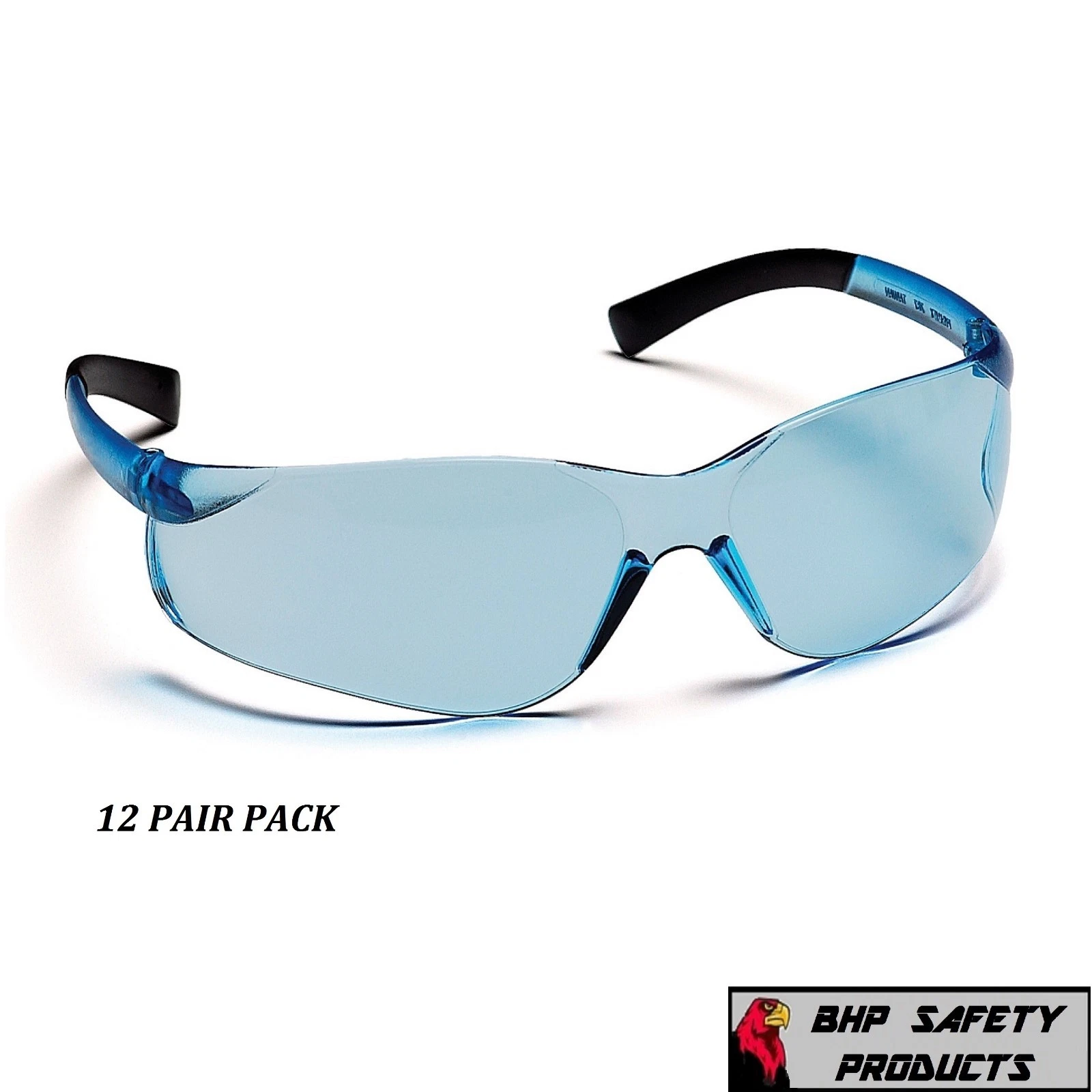 Pyramex Ztek Safety Glasses Infinity Blue Lens Work Eyewear S2560S Z87 ...