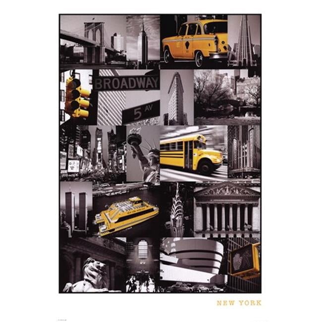 Pyramid Art Prints PYRPP32632 New York -Collage- -24 x 36- Poster Print ...