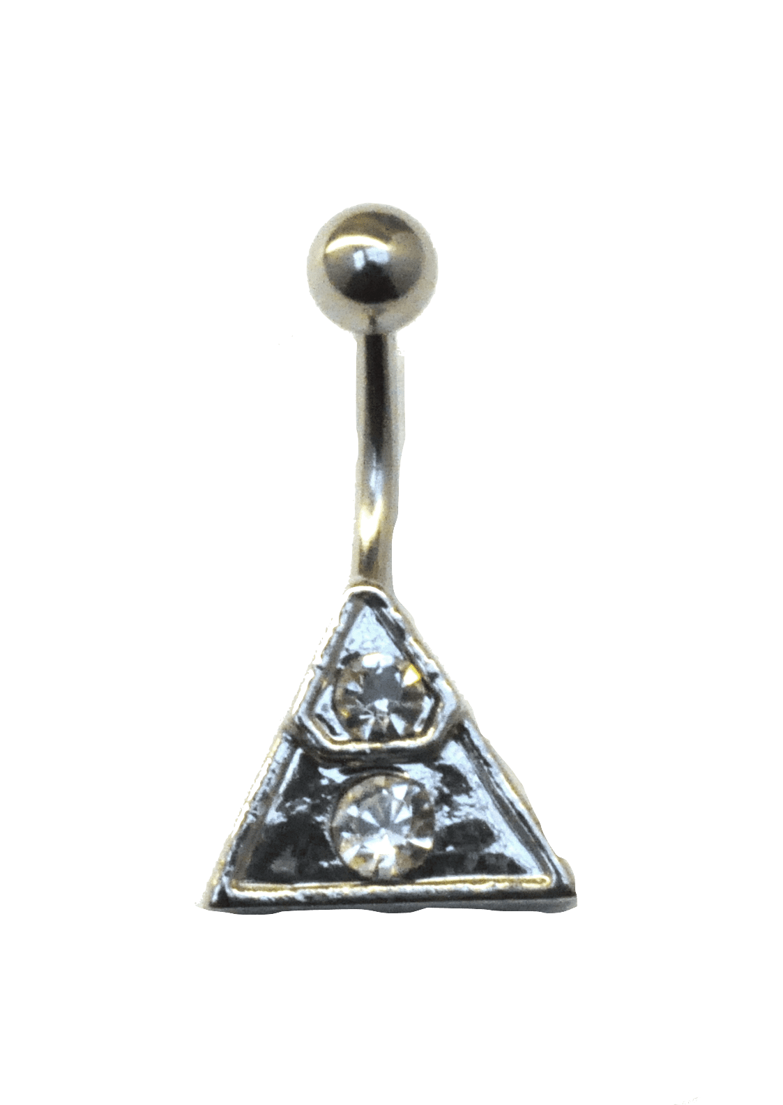 Pyramid Basic Belly Ring 14G (1.6MM) (B/1/6/206) (Pyramid) - Walmart.com