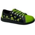 Pyramid Boy's Youth Skull Bowling Shoes, Green/Black, Size 12T ...