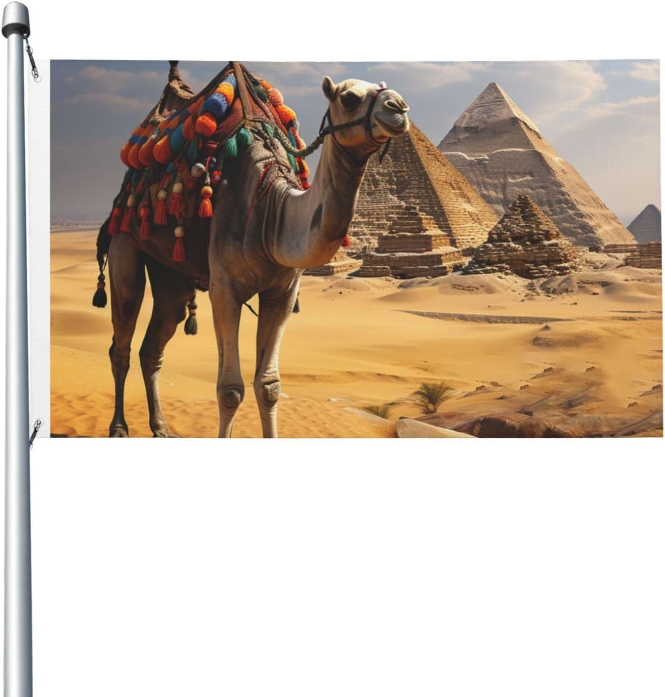 Pyramid Camel Flag 4.85x8 ft Flags for Outside Funny Banner Garden Flag ...