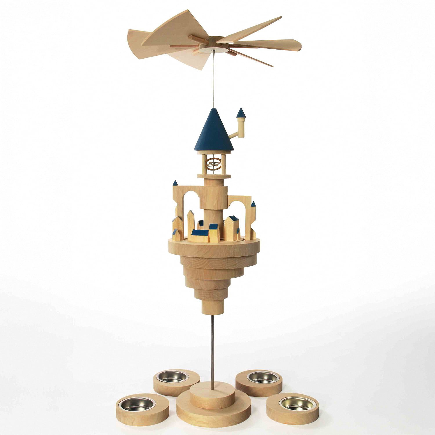 Pyramid Castle in the Air Luna Blue Roofs of Schalling - Walmart.com