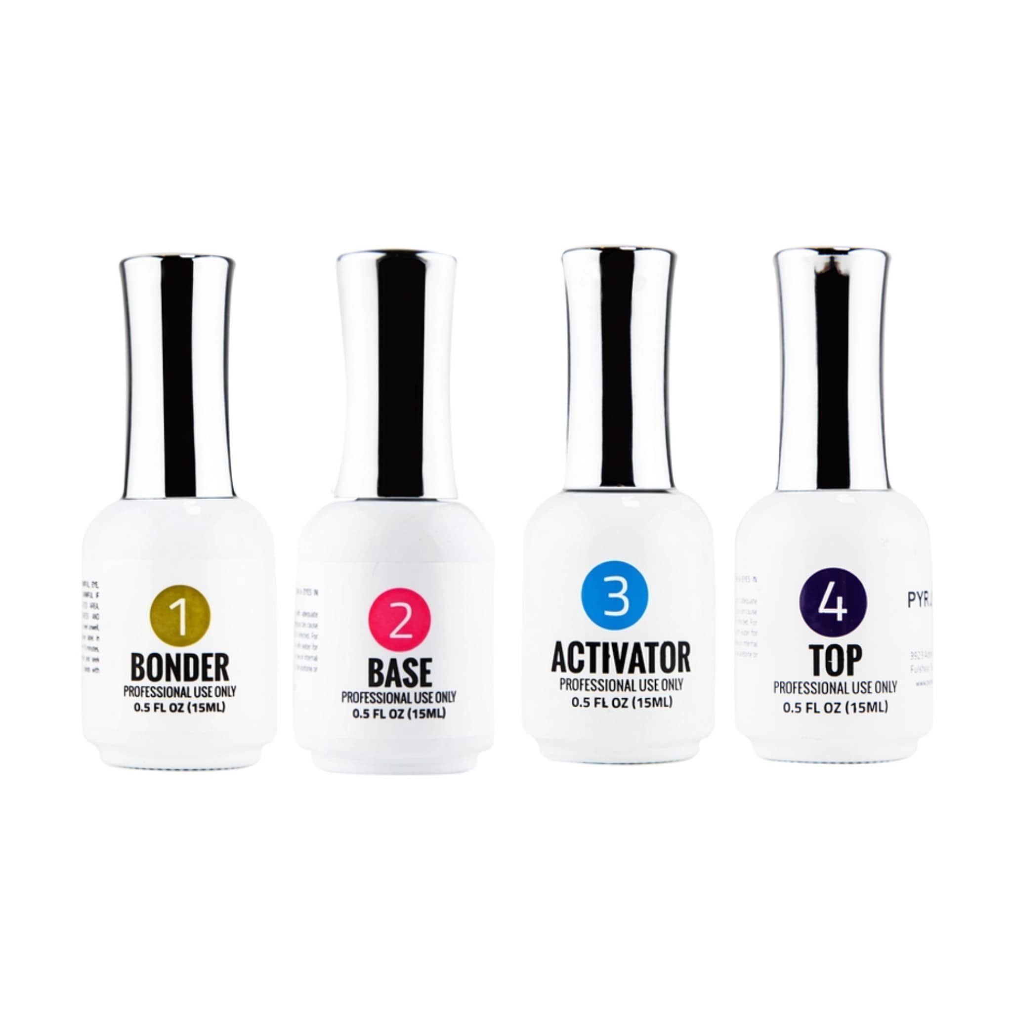 Pyramid Dip Liquid Set Powder Nail Kit Starter - Bond, Base Coat ...