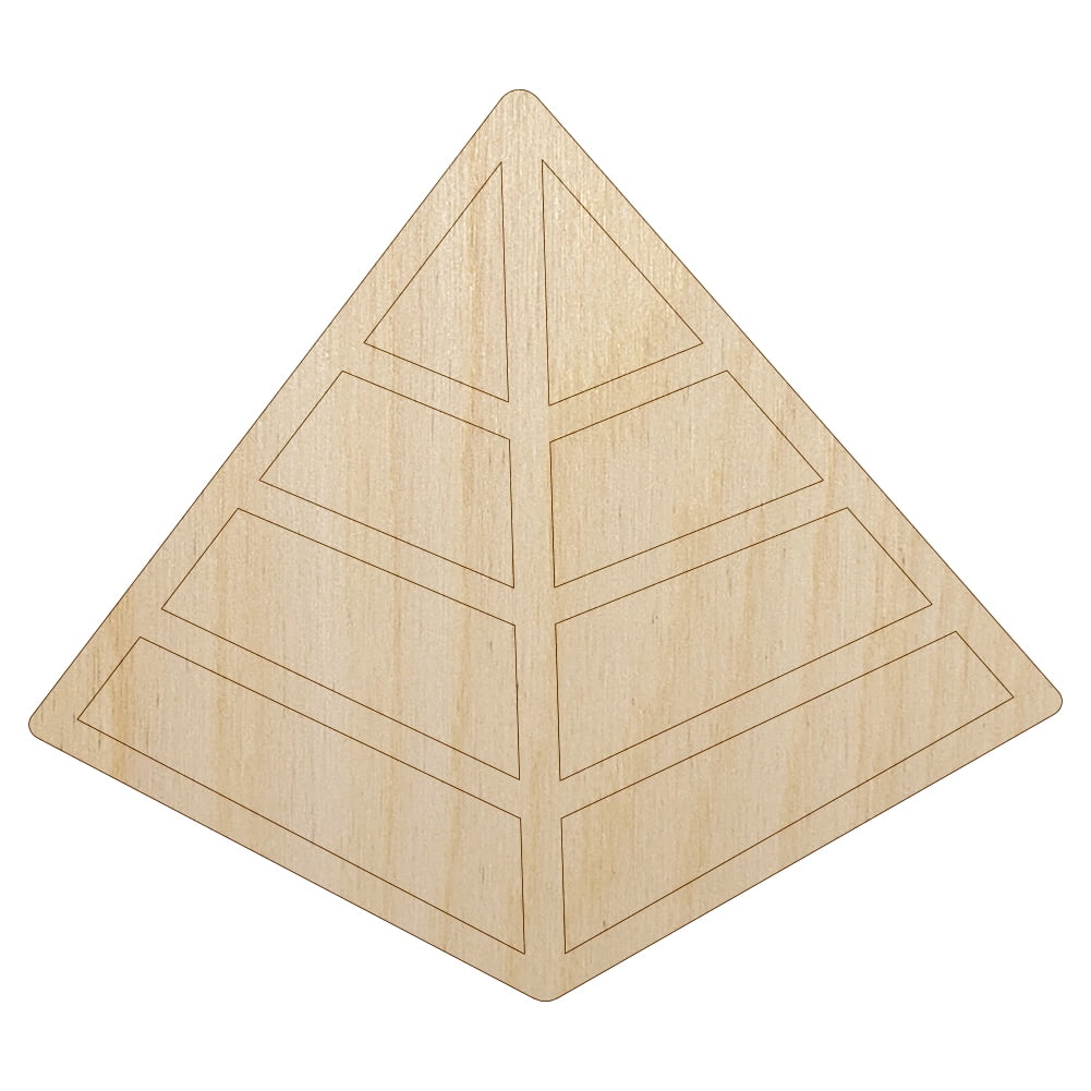 Pyramid Egypt Outline Wood Shape Unfinished Piece Cutout Craft DIY ...