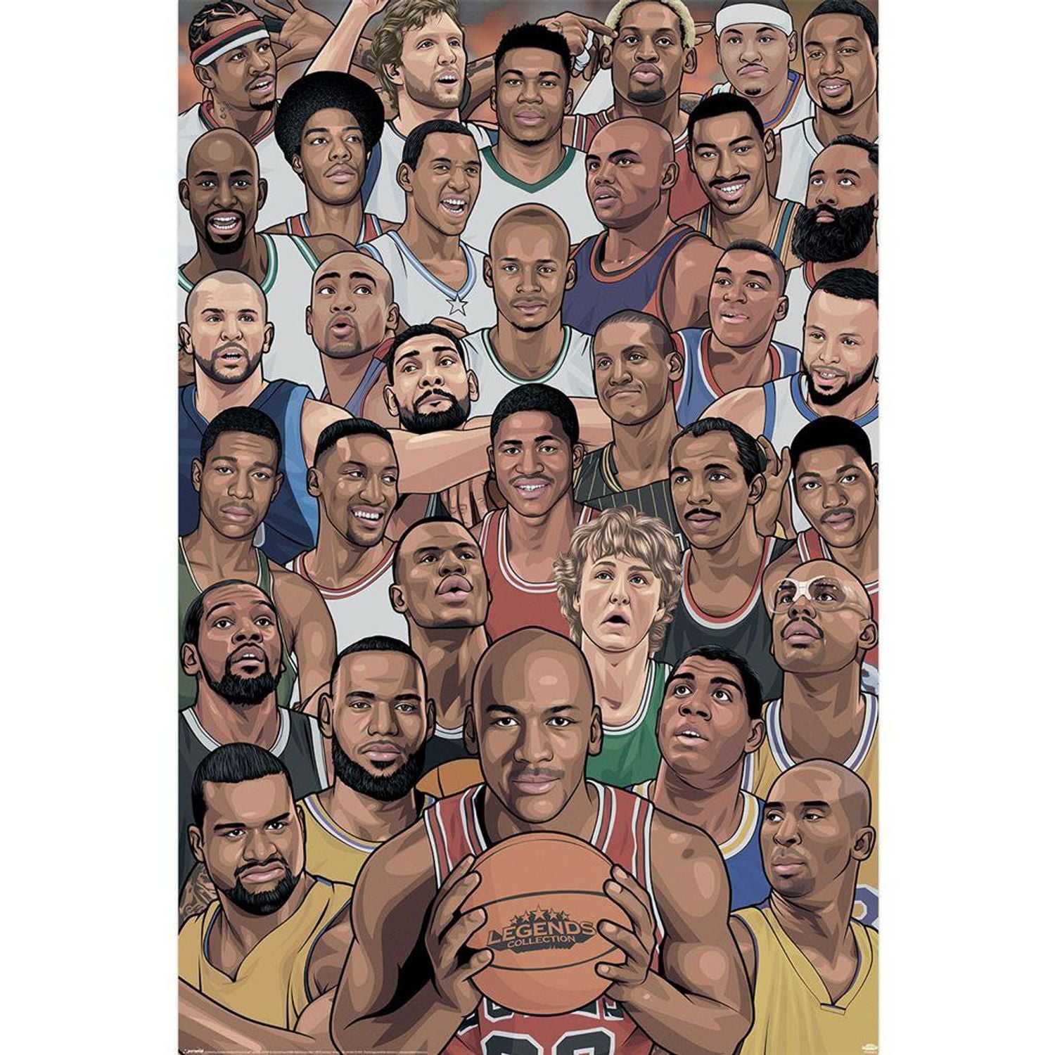 Pyramid International Legends Basketball 's Greatest Poster - Walmart.com
