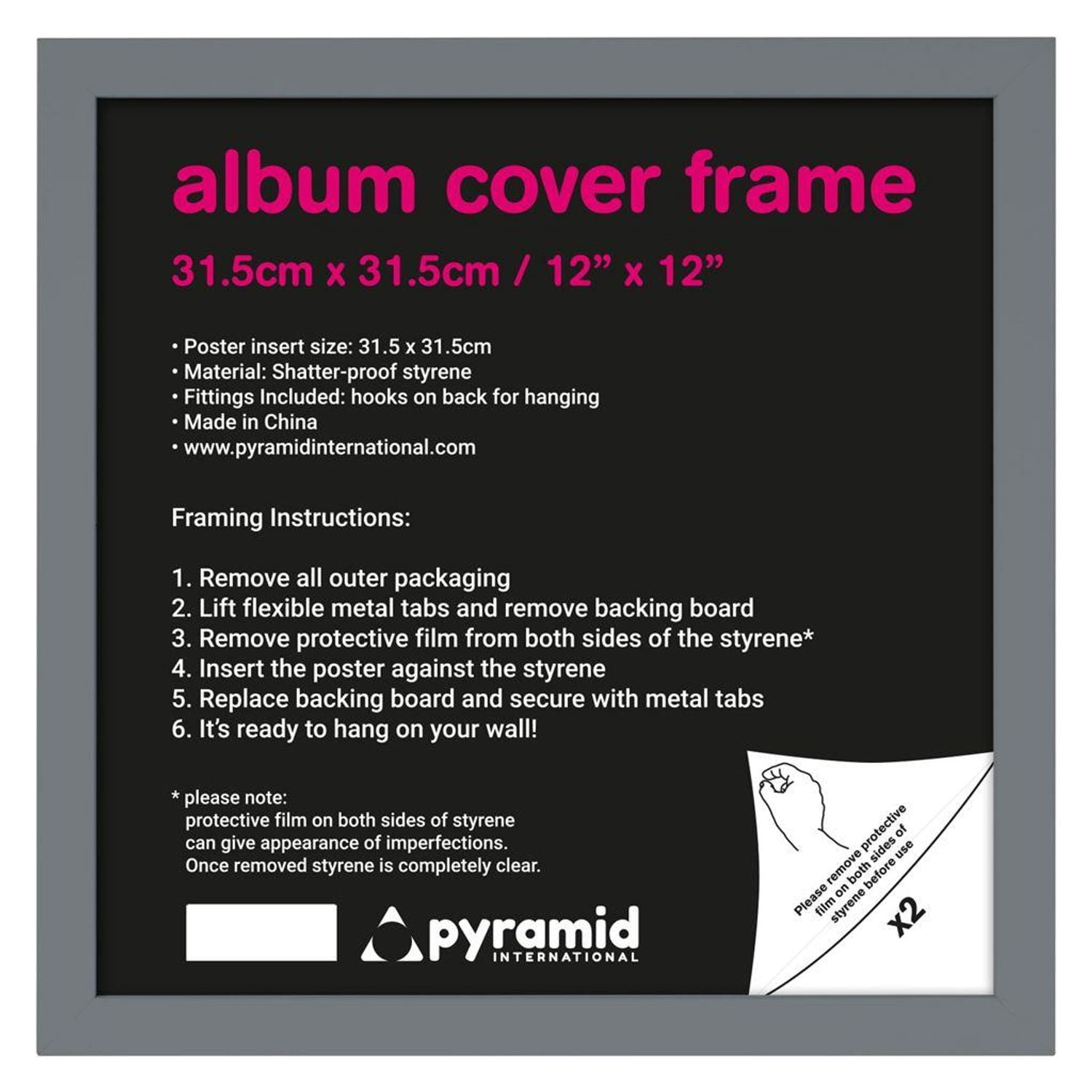 Pyramid International Plain Frame - Walmart.com