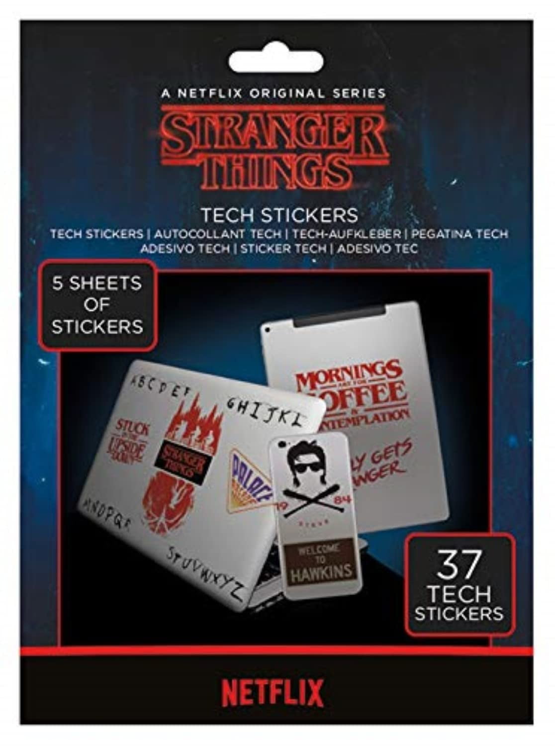 Pyramid International Stranger Things Pack of 37 Tech Stickers ...
