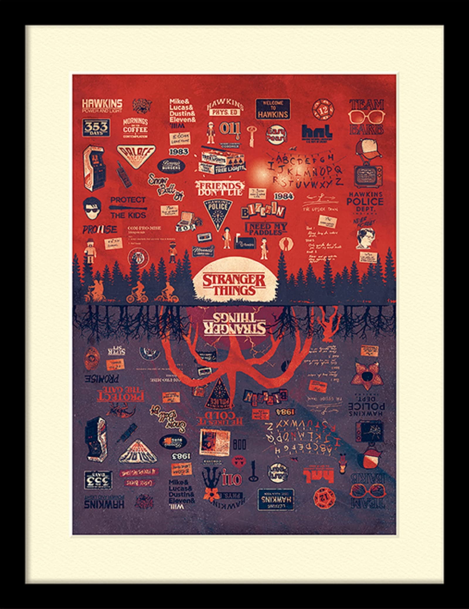 Pyramid International Stranger Things Poster with Border and Black ...