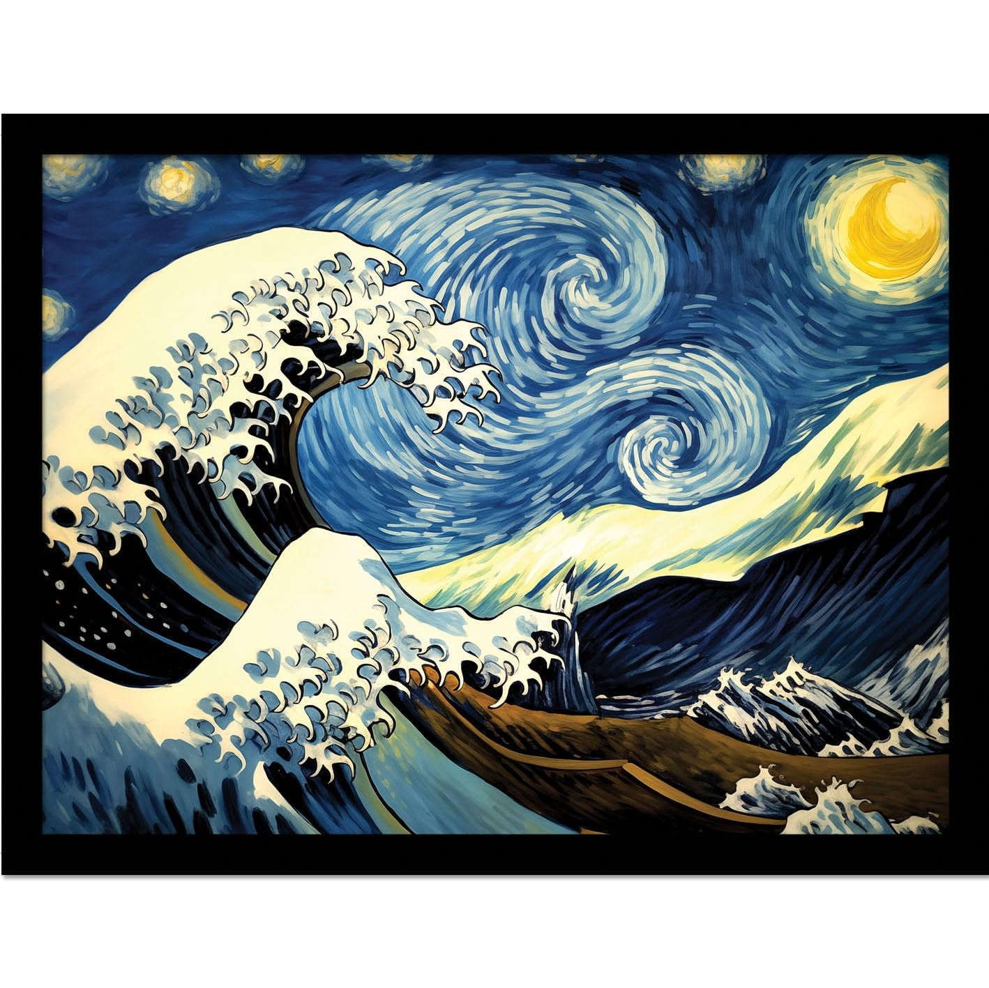 Pyramid International Wave Collection (Starry Waves) 30 x 40cm ...