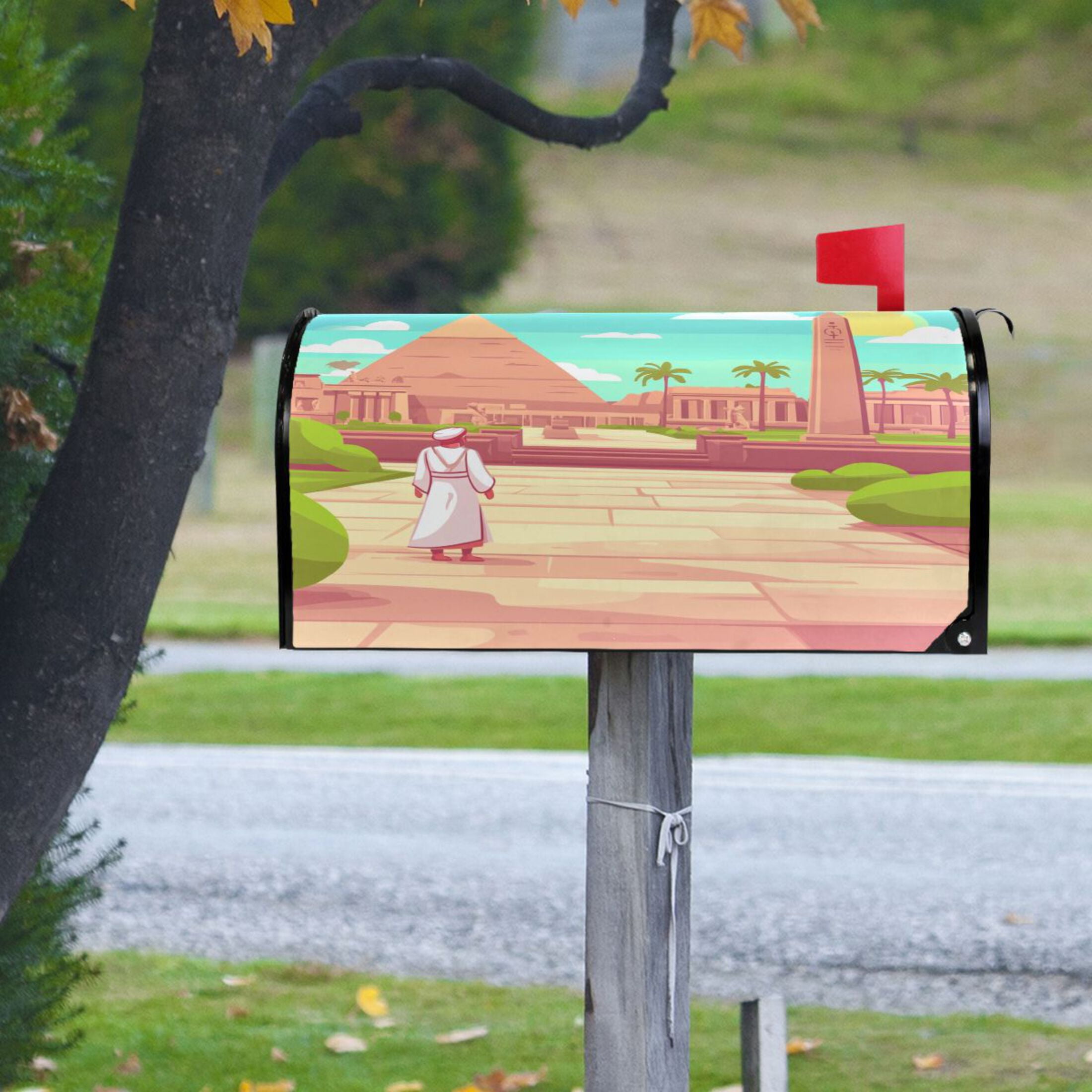 Pyramid Magnetic PVC Mailbox Cover, 20.7" x 18" Standard, Waterproof UV ...