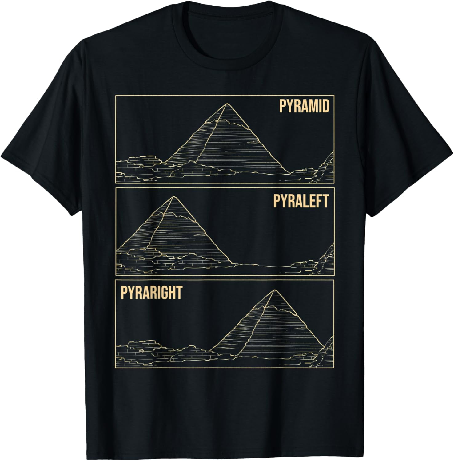 Pyramid Meme Funny Ancient Egypt Pyramids Egyptian Gift T-Shirt ...